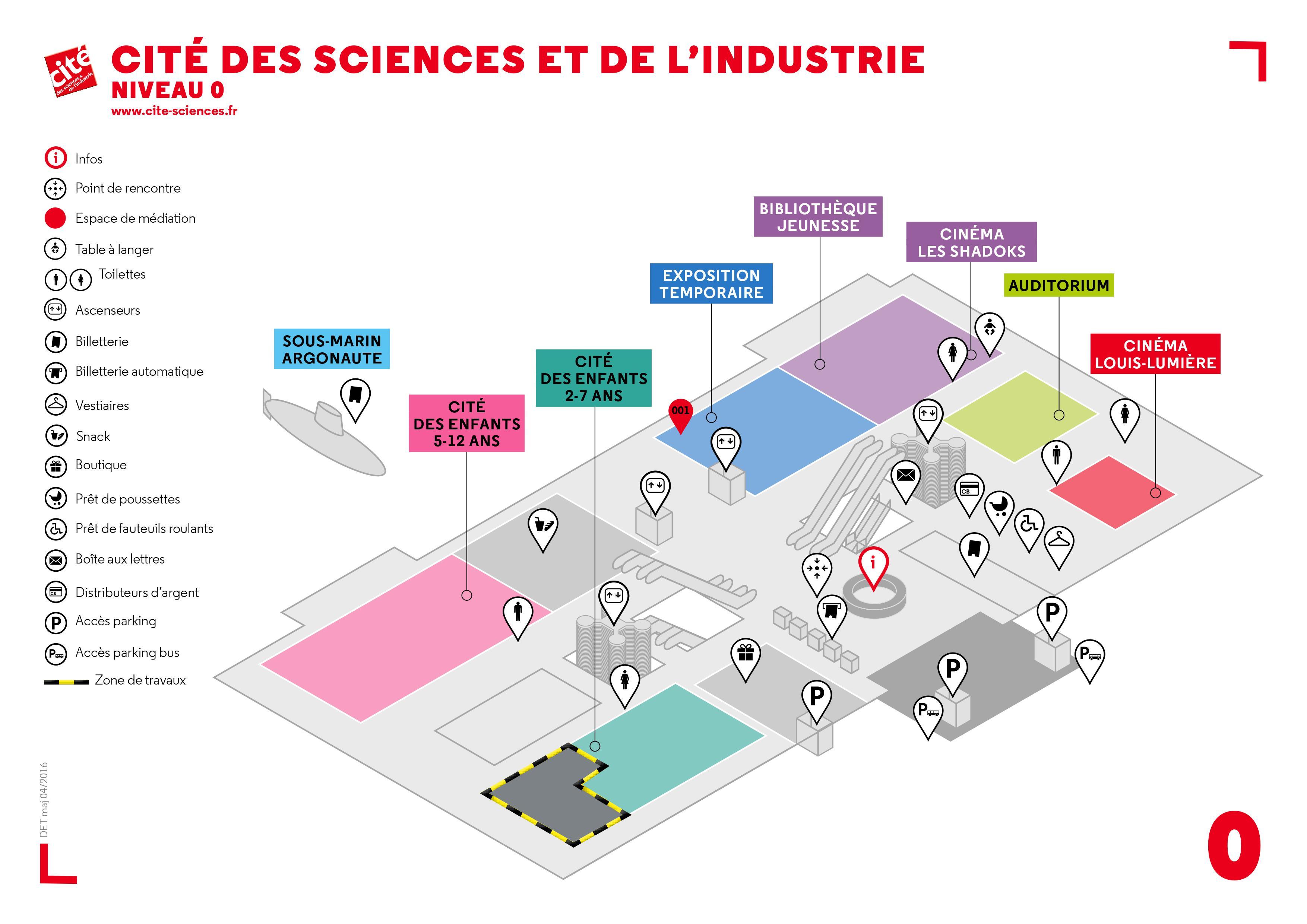 The Cité des Sciences et de l 댕 미술관,오르세 미술관도-의 지도 Cité des Sciences et ...